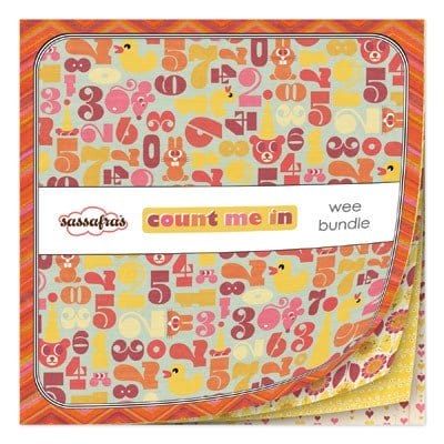 Sassafras - Count me in Wee Bundle patterned paper - 32032 - CraftAdda
