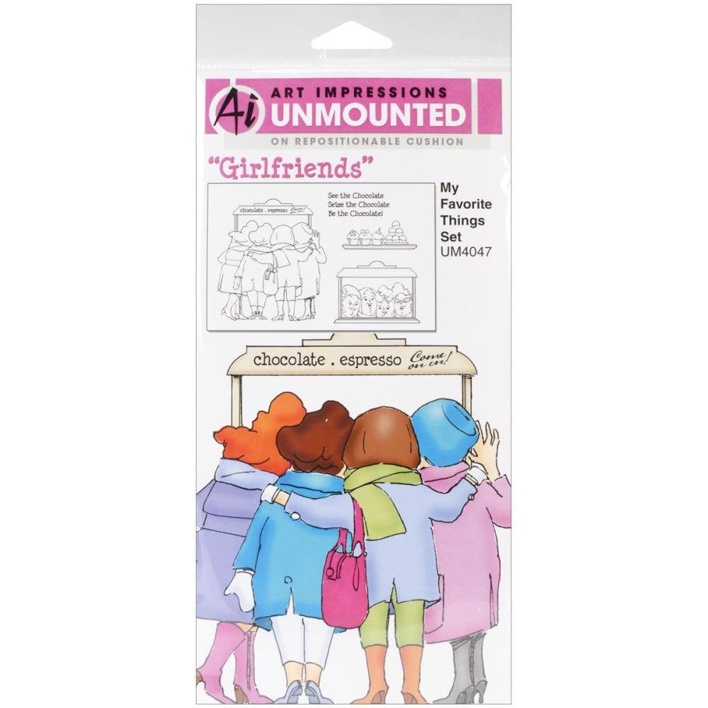 Art Impressions Girlfriends Cling Rubber Stamps - My Favorite Things ...