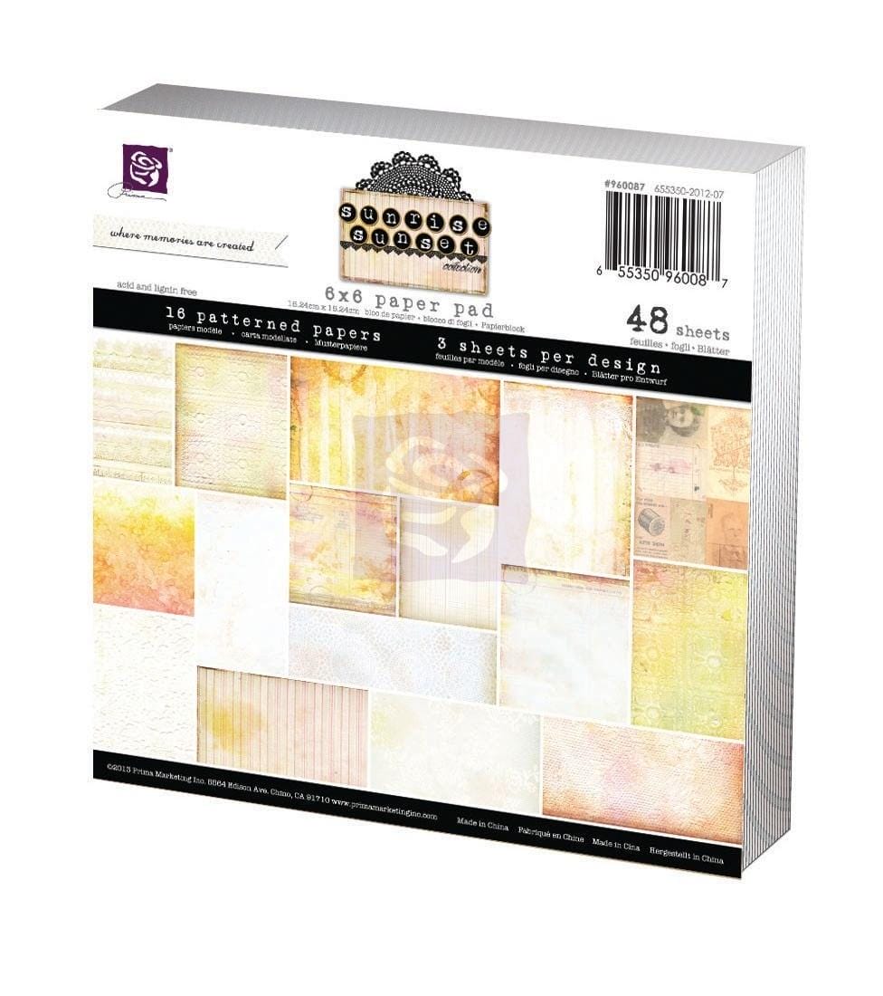 Prima - Sunrise Set - 6x6 Paperpack - 960087 - CraftAdda