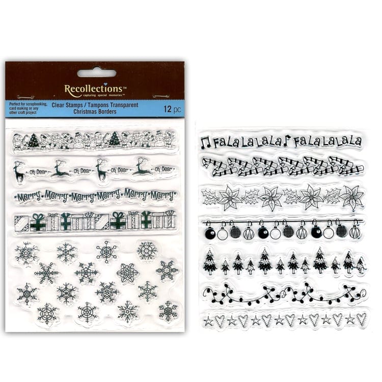 Recollections Clear Stamps - Christmas Borders - 146632 - CraftAdda