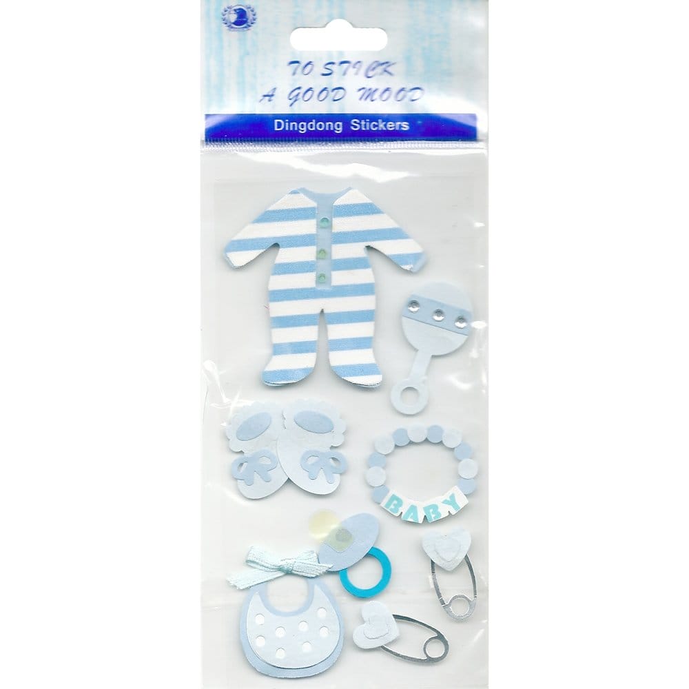 Baby Stickers - Blue - CAST-24 - CraftAdda