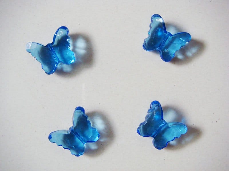 Plastic Butterflies - Dark Blue - CACB09 - CraftAdda