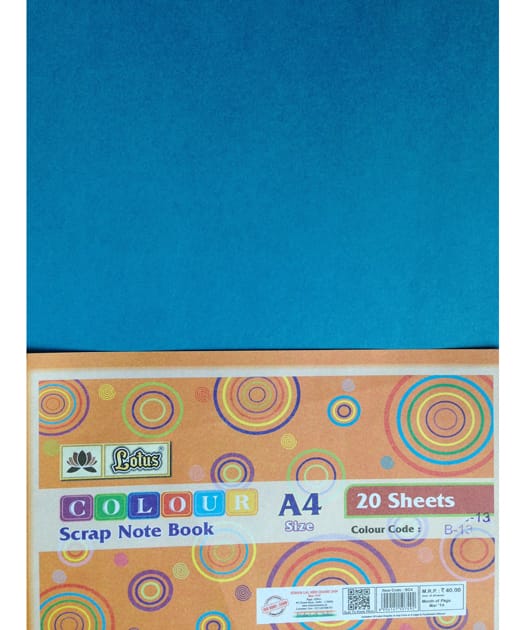 Lotus Coloured Cardstock - A4 (Steel Blue) - 20 Sheets - SC54-B13 ...