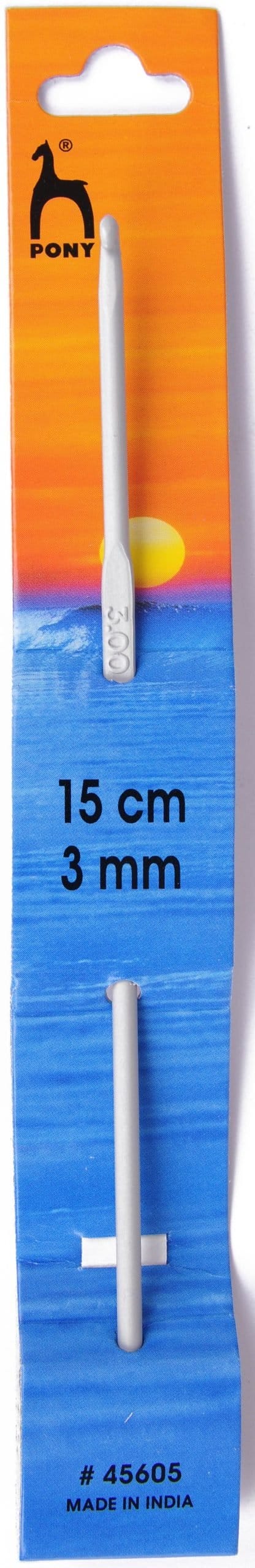 Pony Aluminium Crochet Hook - 3mm - 45605 - CraftAdda