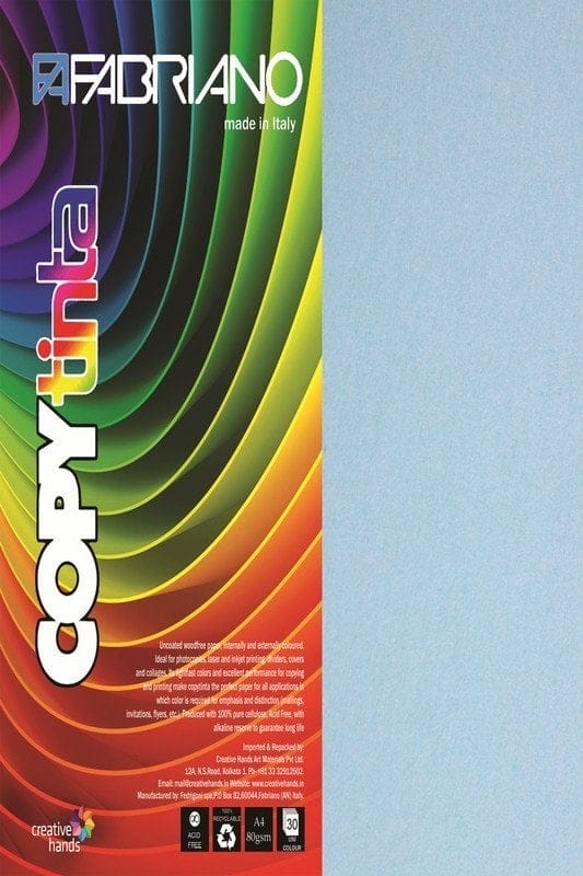 Fabriano Copy Tinta A4 - Celeste (Pack of 2) - FACPA4 CE - CraftAdda