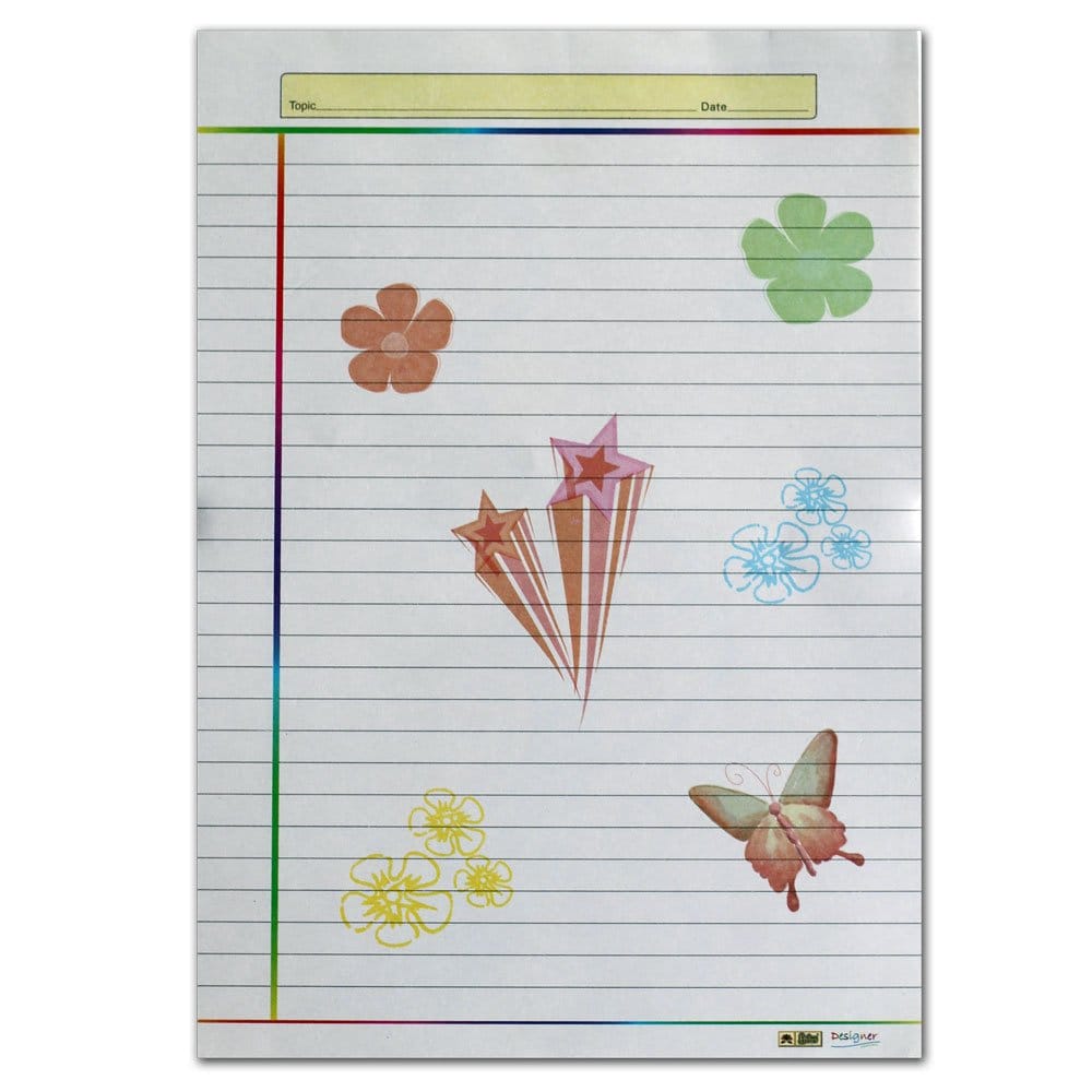 Lotus Designer Colour Sheets - A4 (One Side Multi Design D4) - 20 ...