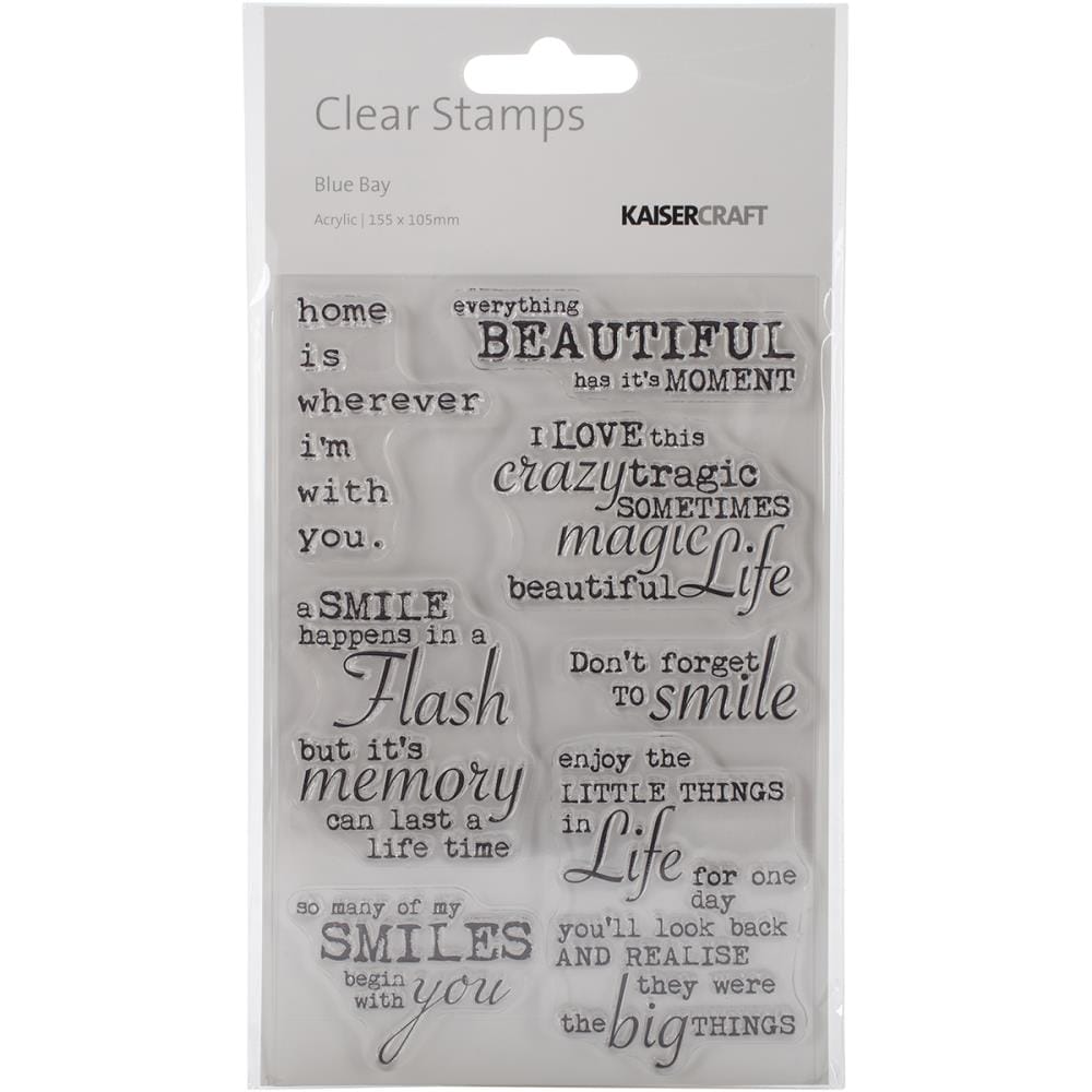 KaiserCraft Clear Stamps - BlueBay - CS203 - CraftAdda