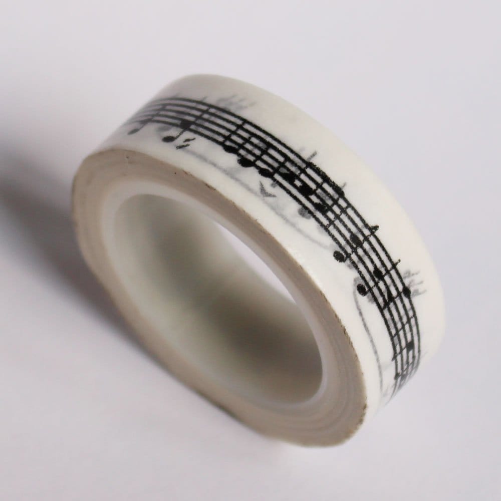 Music Notes - Japanese Washi Tape - CAWT-136 - CraftAdda