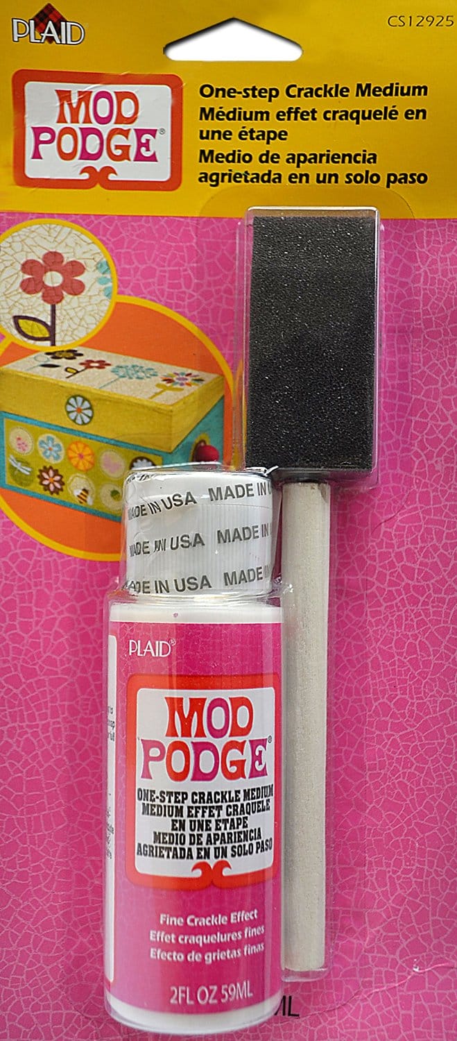 Mod Podge One step Crackle Medium with Foam Brush - CS12925 - CraftAdda