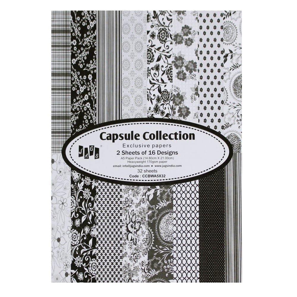 A4 Paper Pack - Capsule Collection Black (Set of 32 sheets) - CCBWA4-32 ...