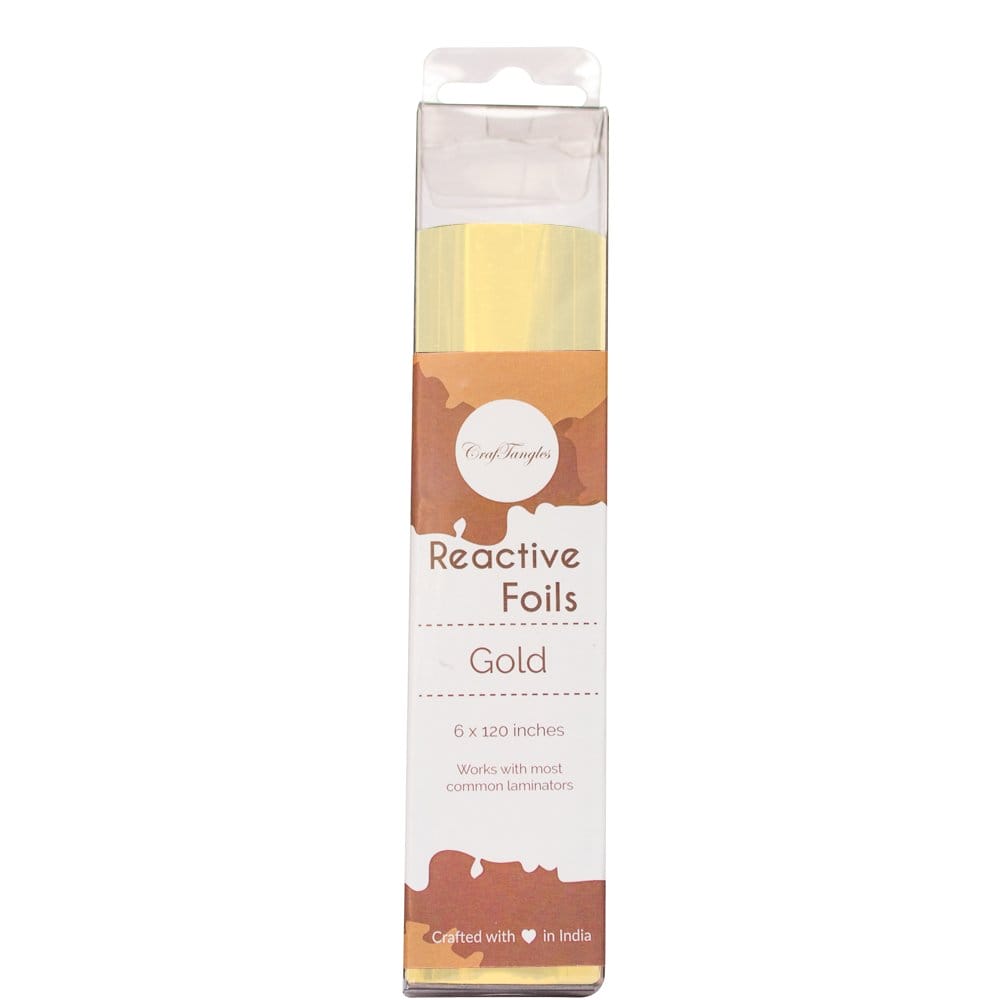 Gold Reactive Foils Transfer Sheets by CrafTangles - CTRF01 - CraftAdda