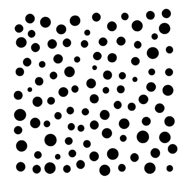 Stencil - Dots (5 by 5 inch) - CHCS-26 - CraftAdda