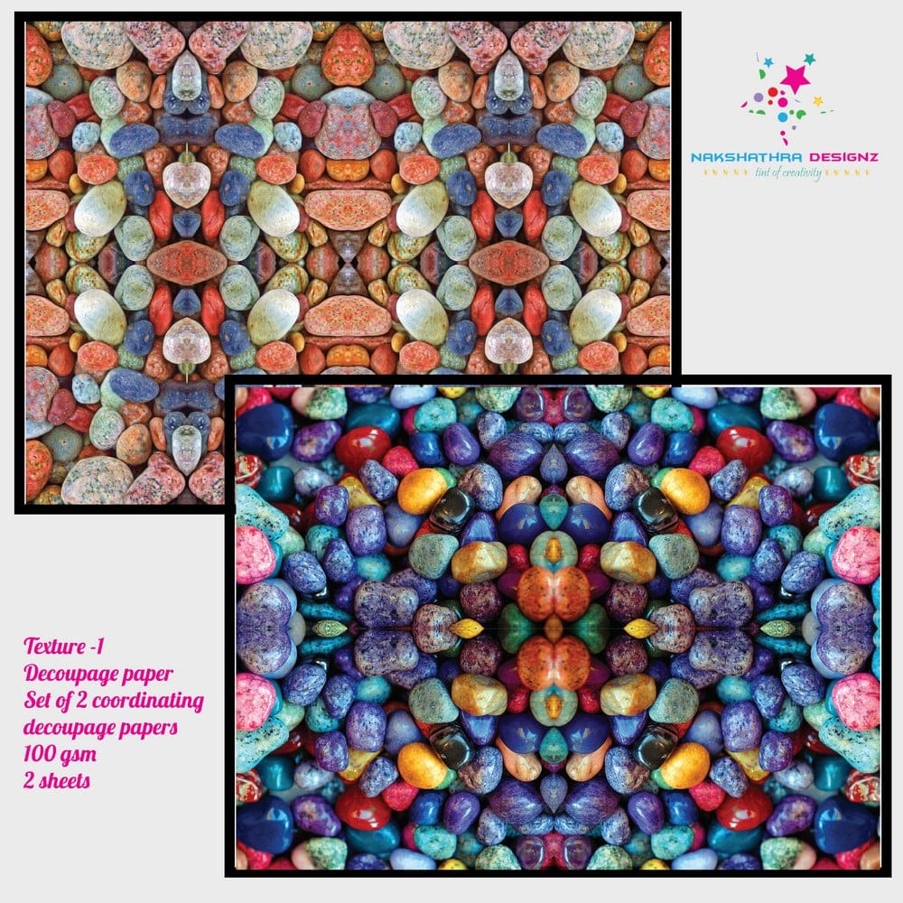 Nakshathra Designz Decoupage paper - Texture 1 - NKTX1 - CraftAdda