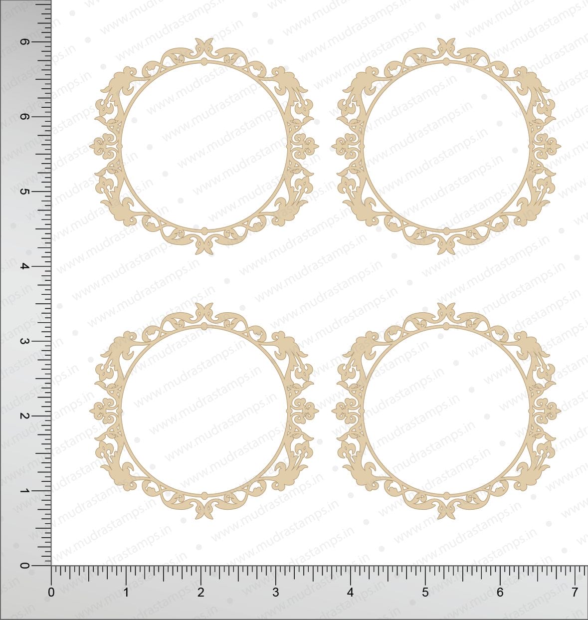 Mudra Chipzeb - Victorian Circle Frame - MUC0013 - CraftAdda