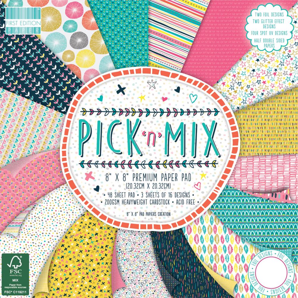 First Edition Premium Paper Pad 8"X8" - Pick n Mix (48/Pkg) - FEPAD123 ...