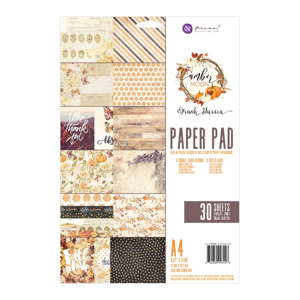 Prima - Amber Moon - A4 Paperpack (30 double sided sheets) - 993146 ...