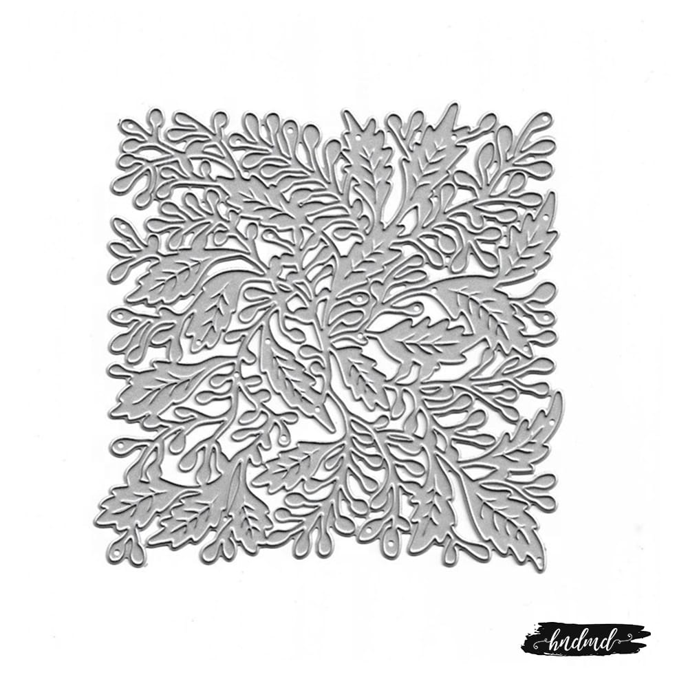 Steel Background Dies - Doodled flower Grid - XY006 - CraftAdda