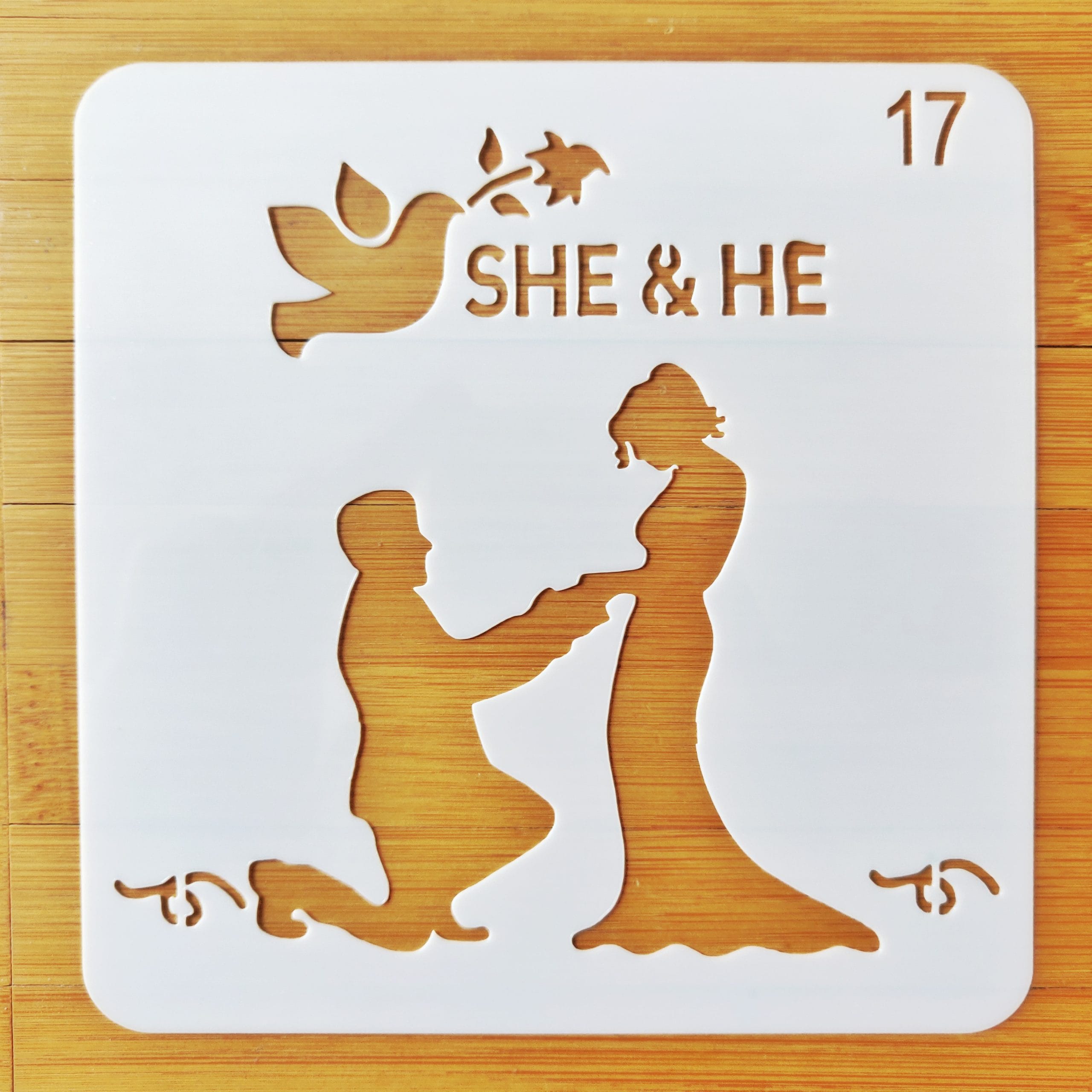 Stencil - Proposal (5 by 5 inch) - CHCS-99-17 - CraftAdda