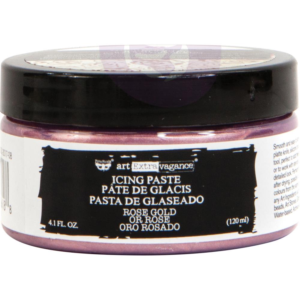Prima Finnabair Art Extravagance Icing Paste 120ml Jar - Rose Gold ...