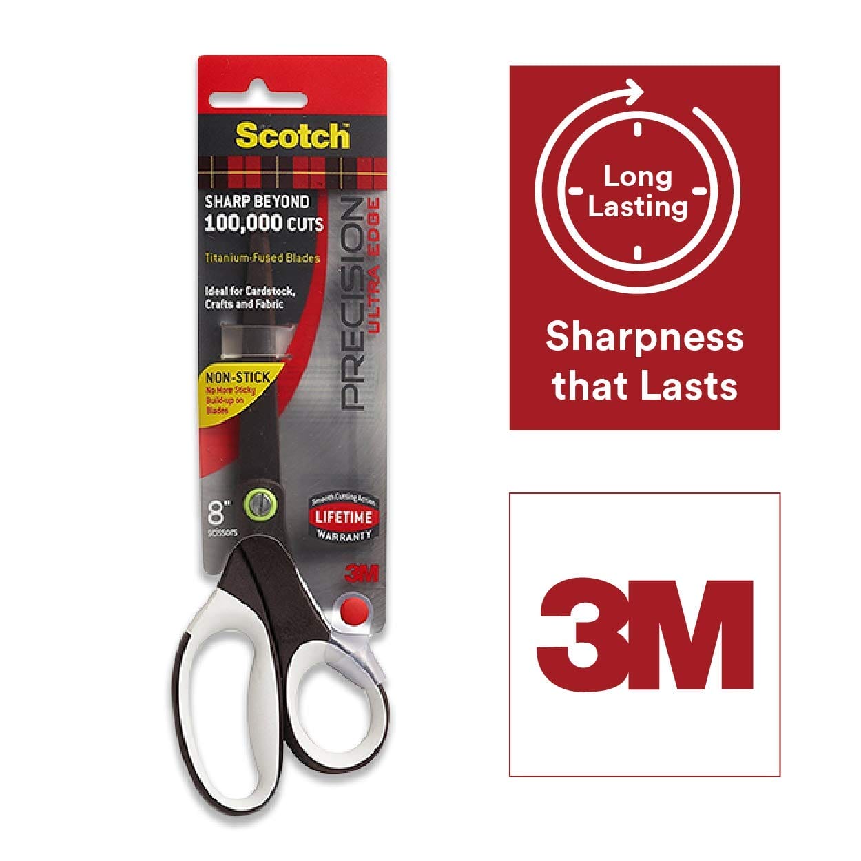 3M Scotch Non-Stick Ultra edge precision Scissor (8 inch) - 70005171726 ...