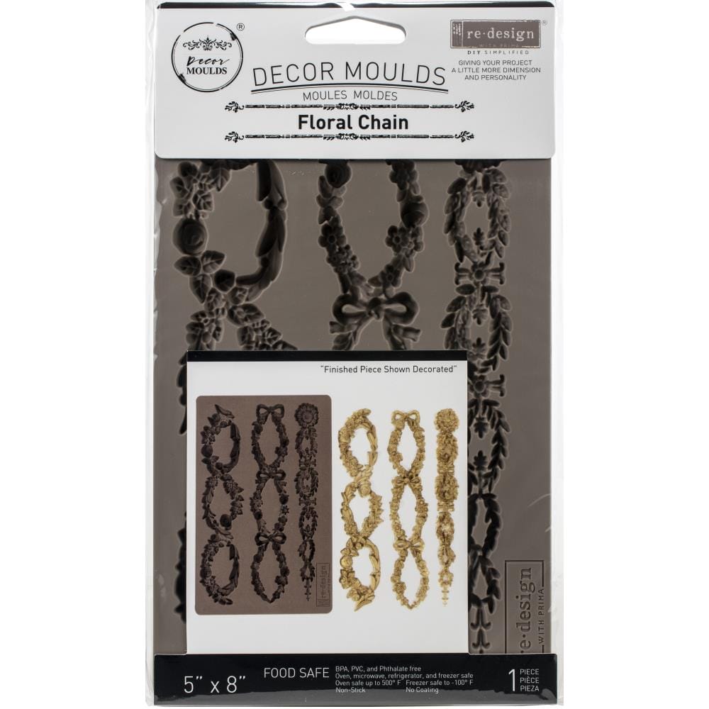 Prima Marketing Re-Design Mould - Floral Chain - 636418 - CraftAdda