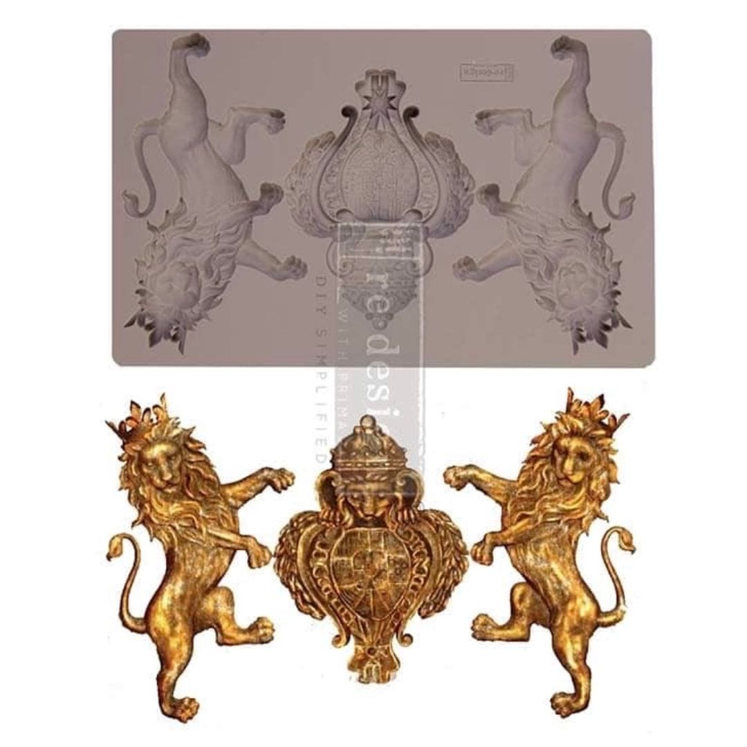 Iron Orchid Designs Vintage Art Decor Mould - Royal Emblem - 647414 ...