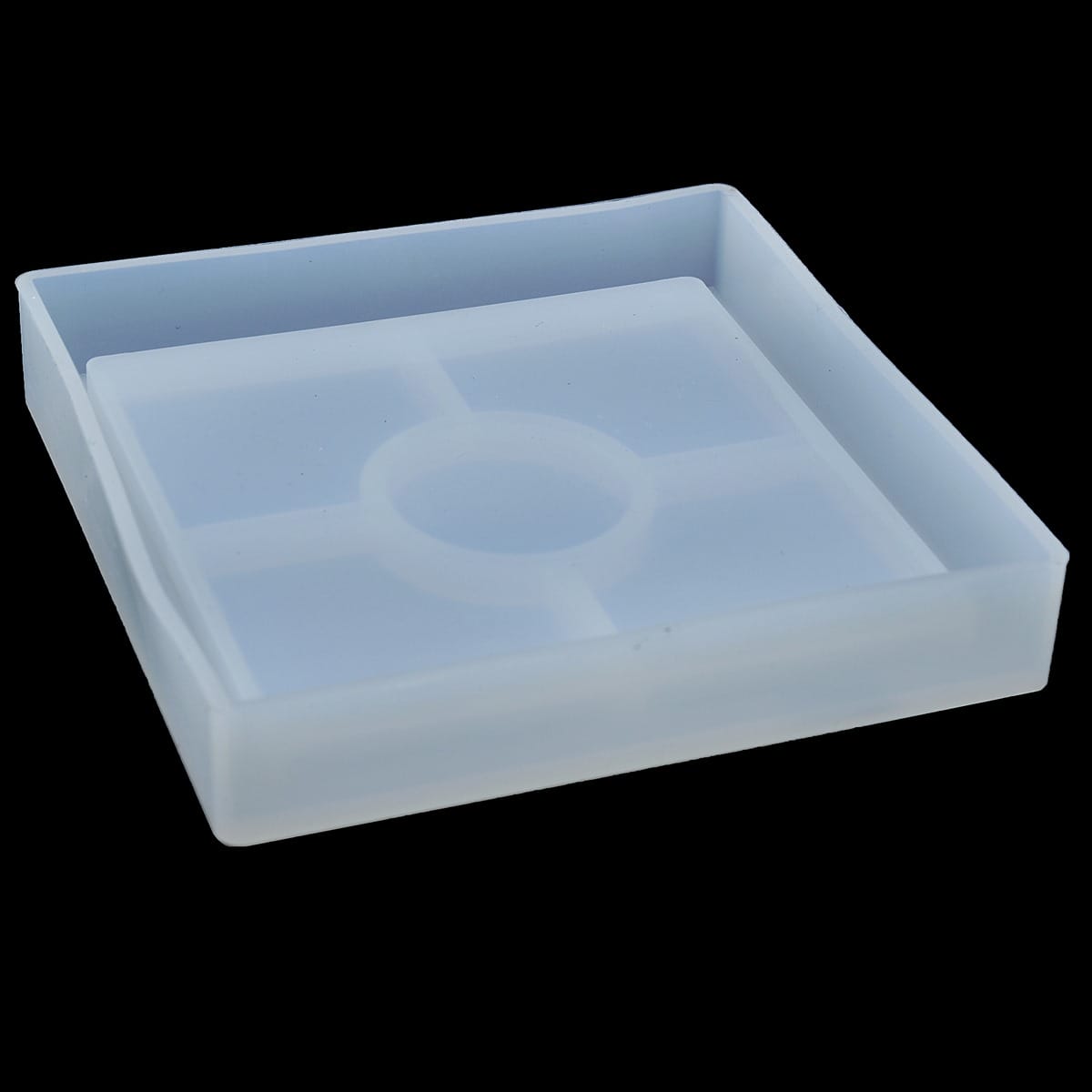Square with Border Coaster Silicone Resin Mould - SMSBC00 - CraftAdda