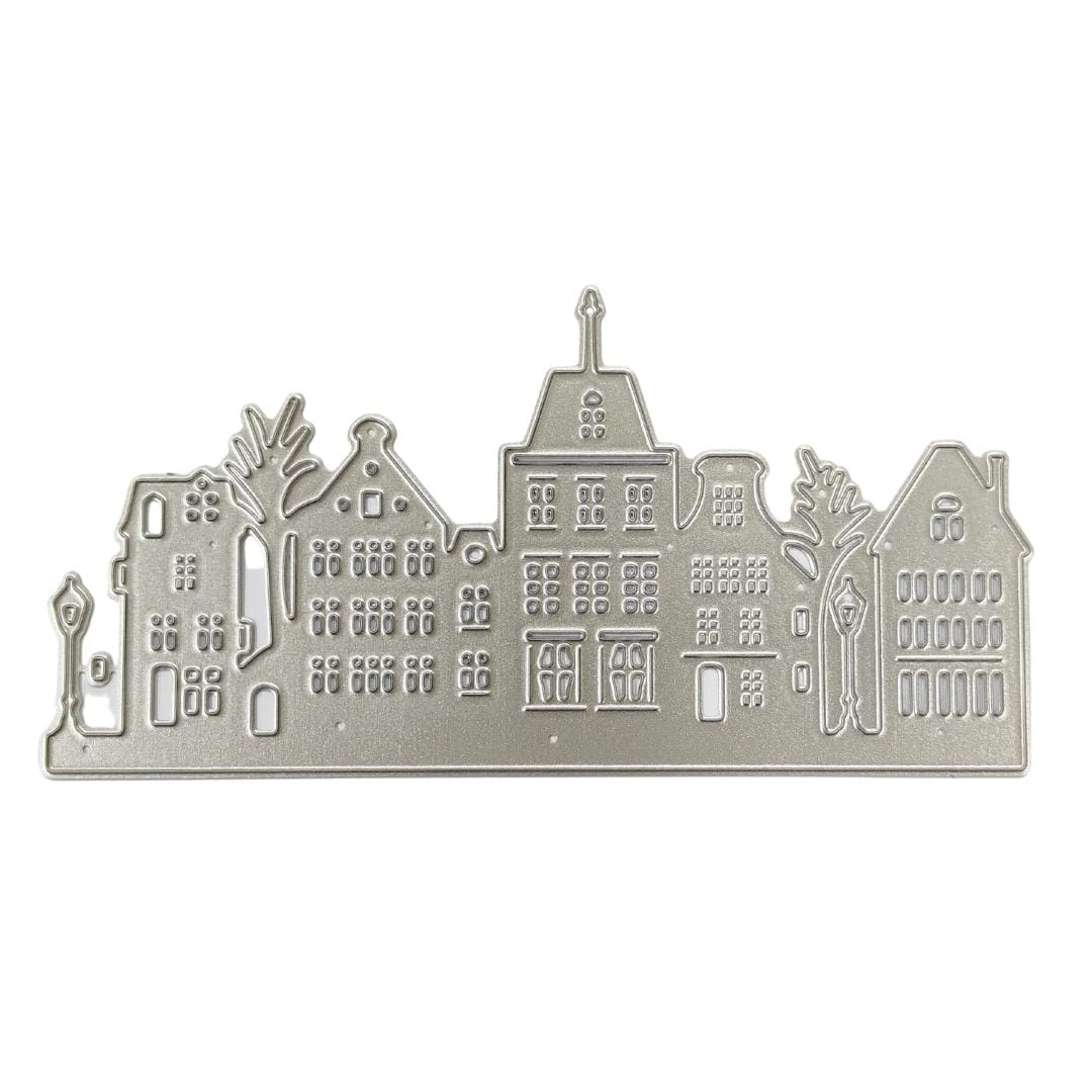 Steel Dies - Houses with Trees - LC673 - CraftAdda