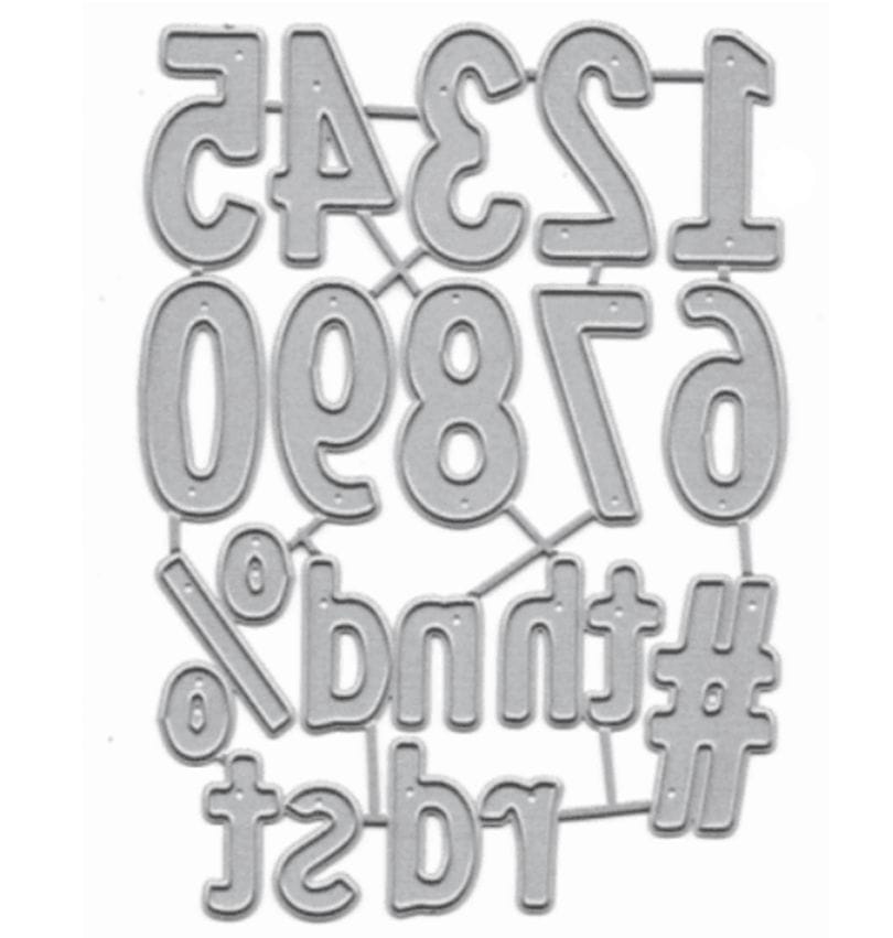 Steel Dies - Numbers (Set of 16 dies) - LC2254 - CraftAdda