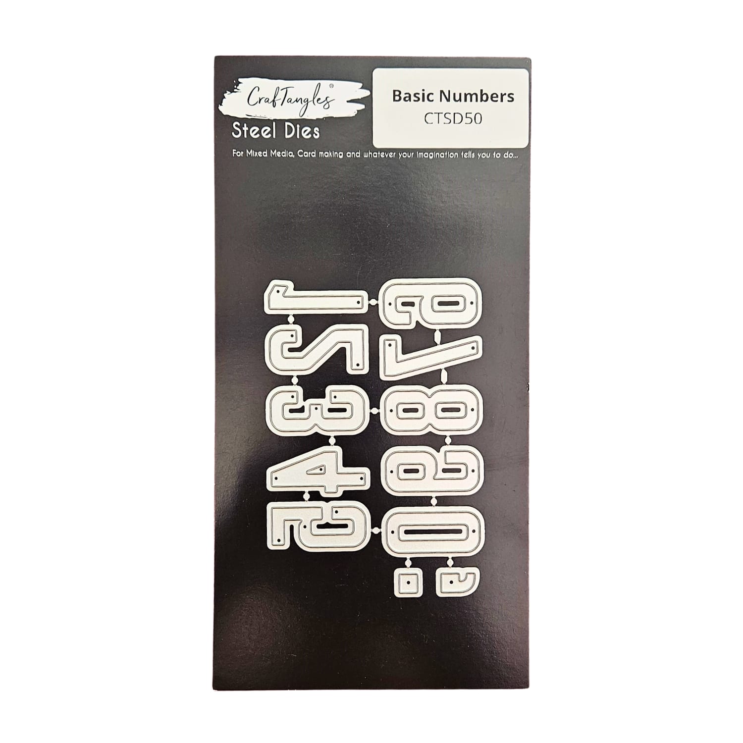 CrafTangles Steel Dies - Basic Numbers (Set of 12 dies) - CTSD50 ...