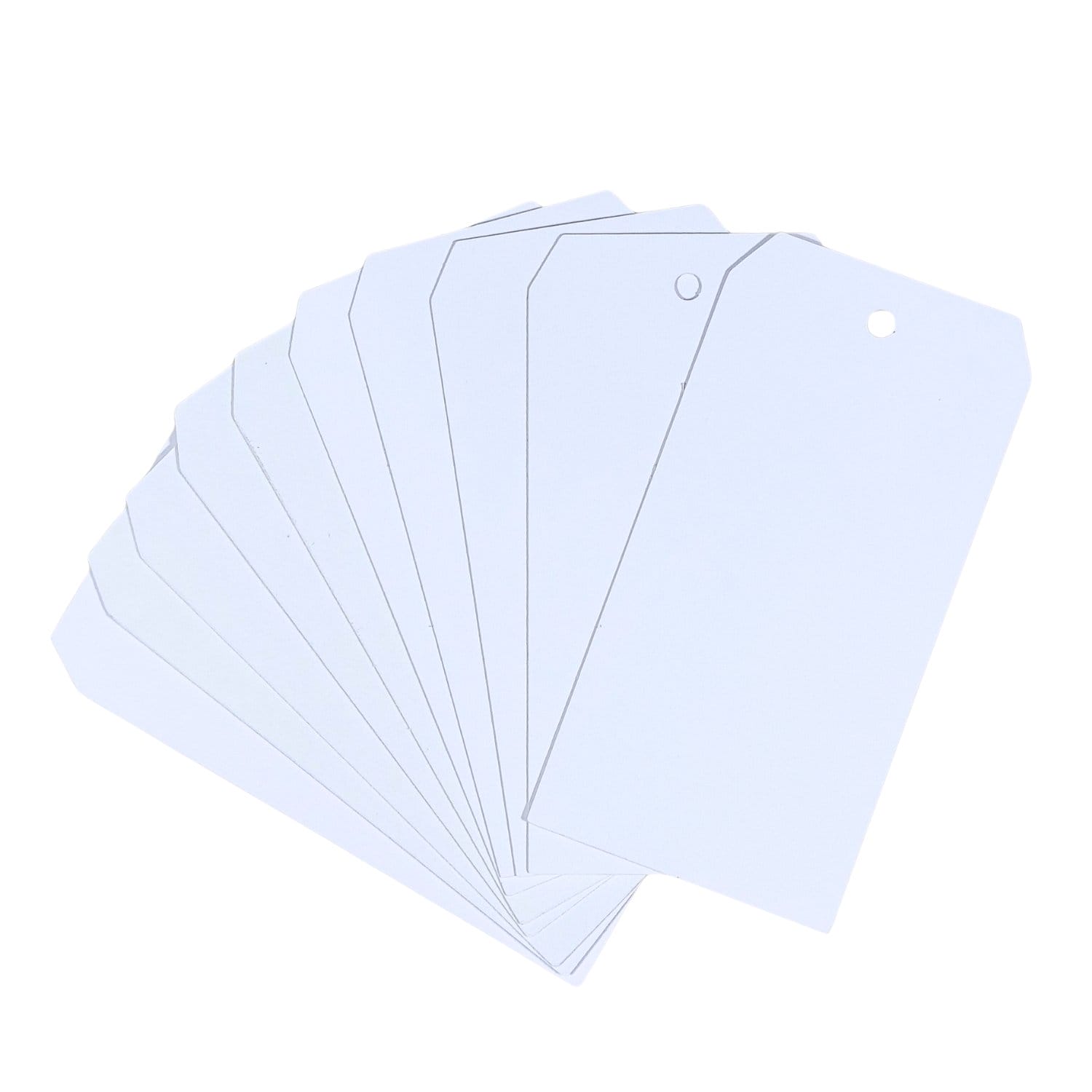 CrafTangles paper Tags - Rectangle - 300 gsm - Plain White (10 pcs ...